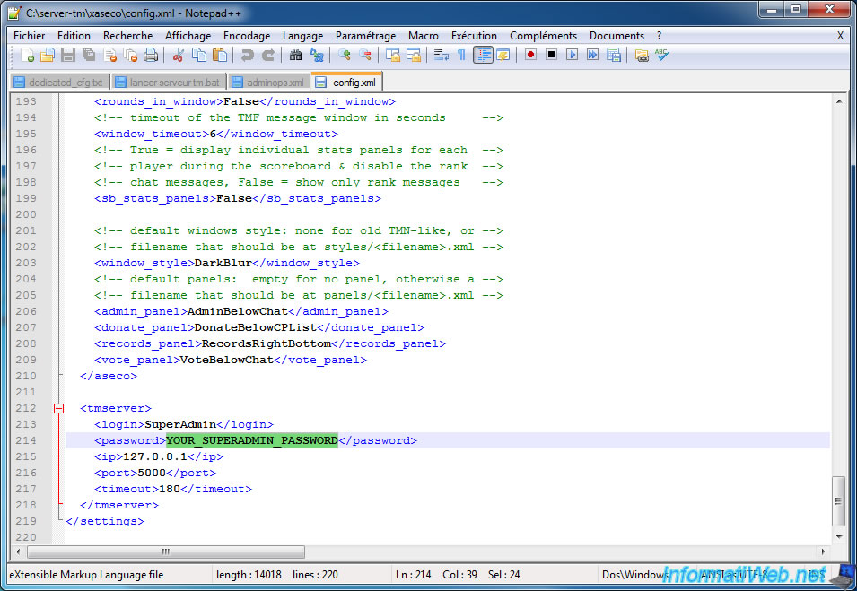 Create a TrackMania Forever server with Xaseco - TrackMania - Tutorials ...