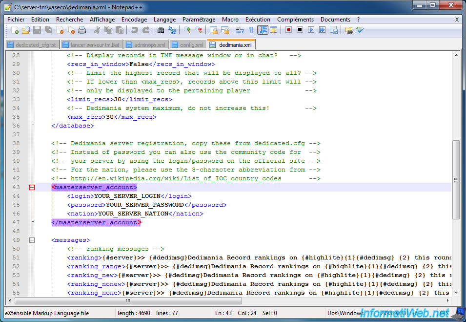 Create a TrackMania Forever server with Xaseco - TrackMania - Tutorials ...