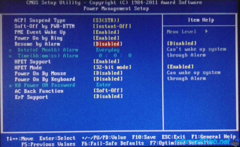 Schedule boot of your computer with a RTC event (or alarm) - Page 2 - BIOS - Tutorials ...