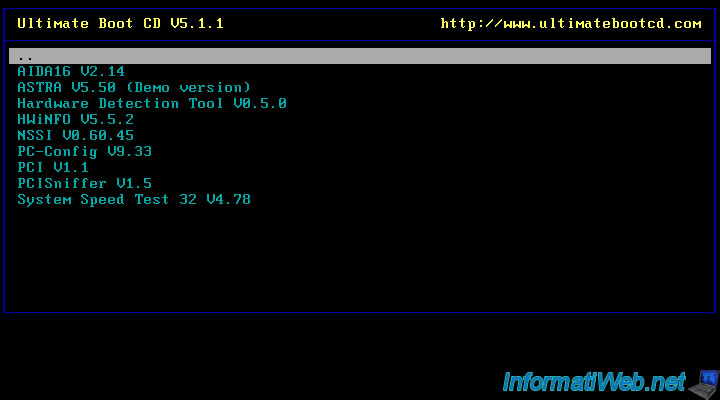 Présentation des fonctionnalités d'Ultimate Boot CD - Articles ...