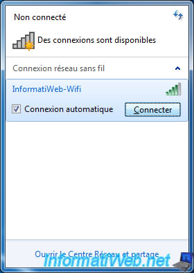 Connect to a Wifi network on Windows 7 - Windows - Tutorials - InformatiWeb