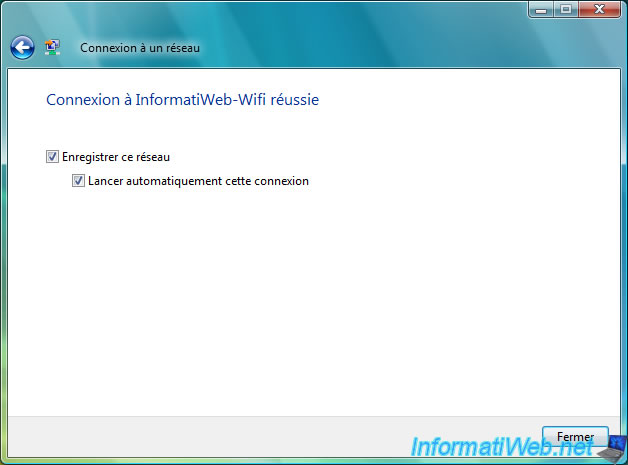 Connect to a Wifi network with Windows Vista - Windows - Tutorials - InformatiWeb