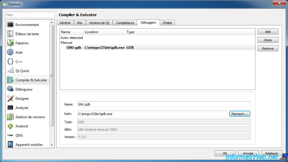 Installer et configurer Qt Creator pour développer en QT4 - Page 2 ...
