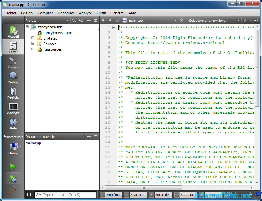 Installer et configurer Qt Creator pour développer en QT4 - Page 2 ...