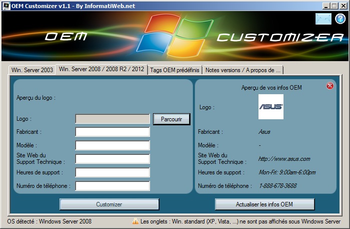 OEM Customizer v1.1 - Customization - Our programs - InformatiWeb